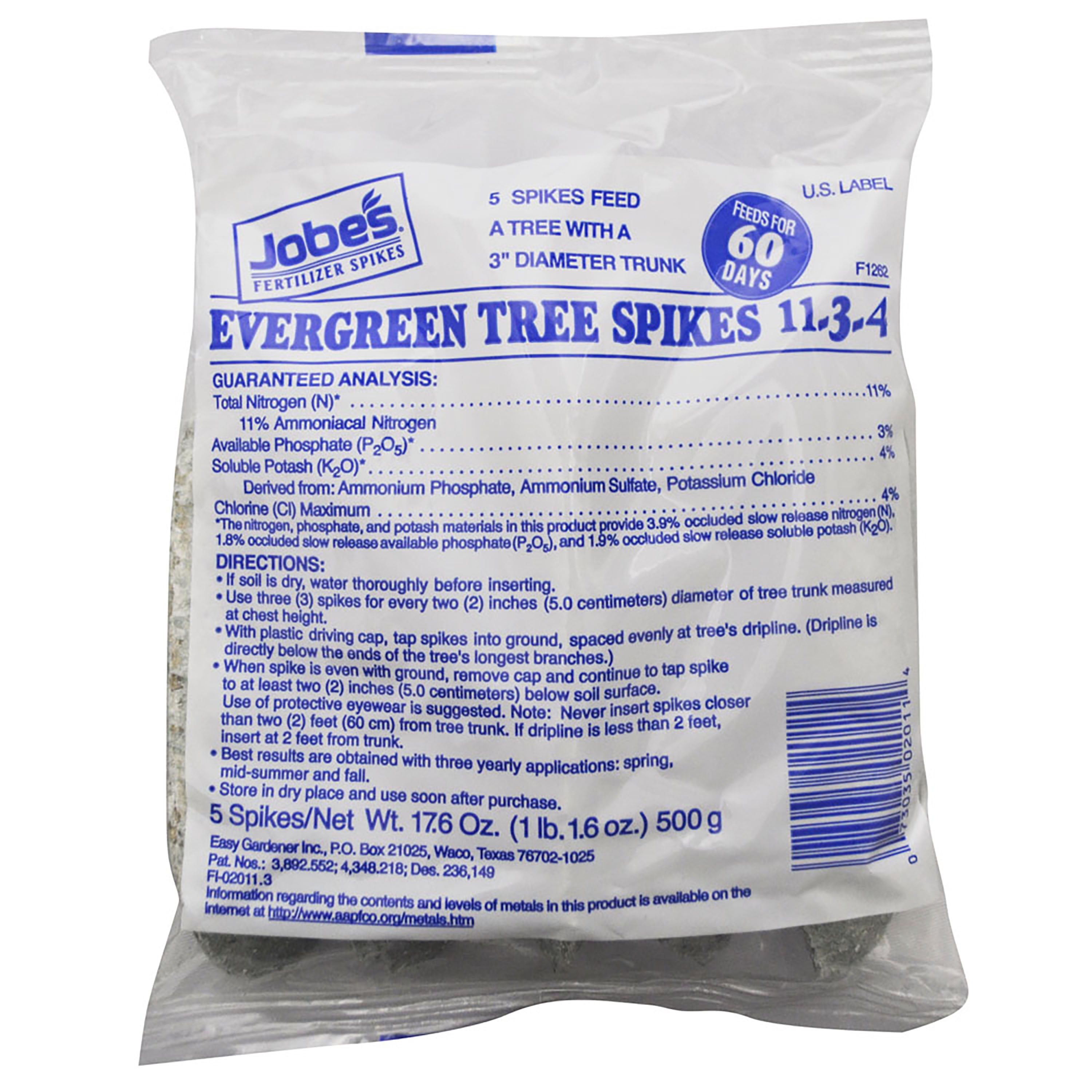 Jobe's Organic Plant Food, Slow Release Evergreen Fertilizer Spikes for ...