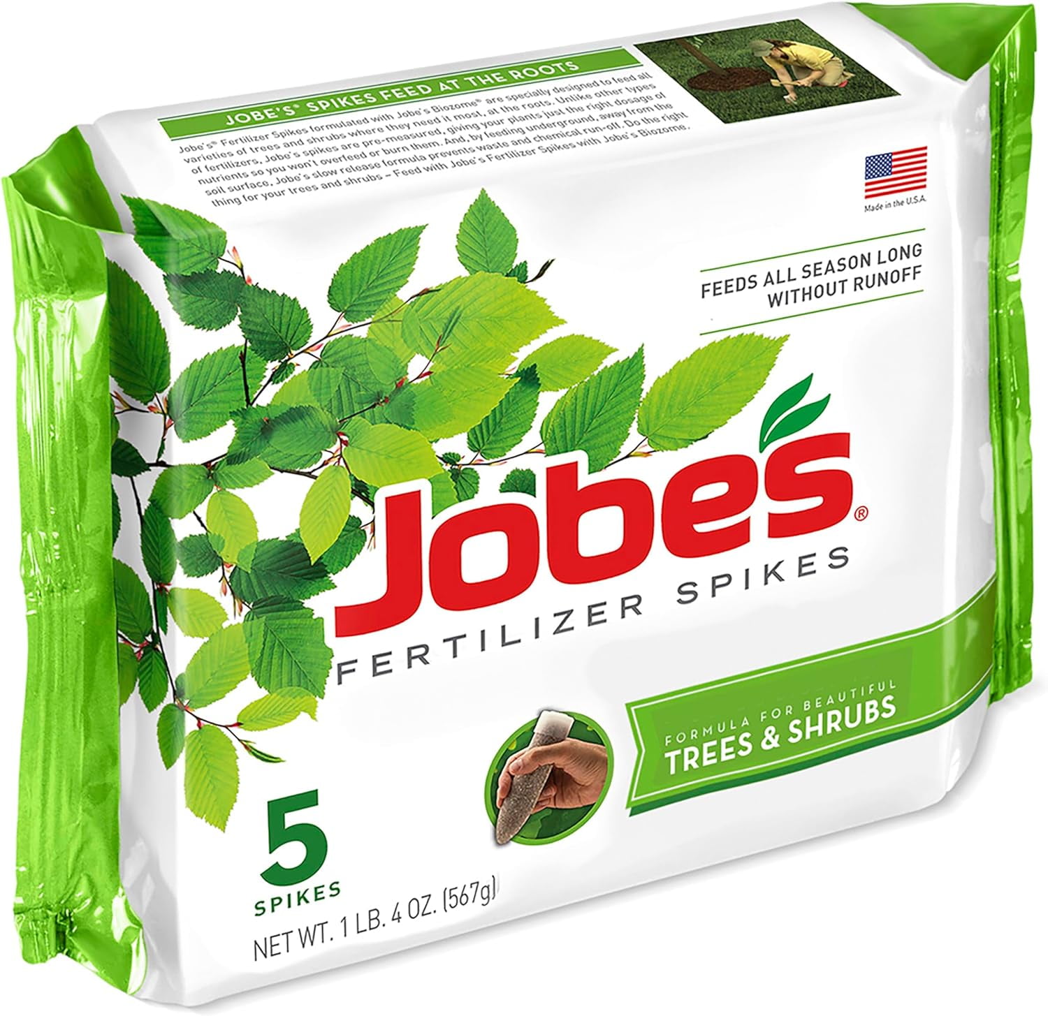 Jobe’s Slow Release Evergreen Fertilizer Spikes, Easy Plant Care for ...