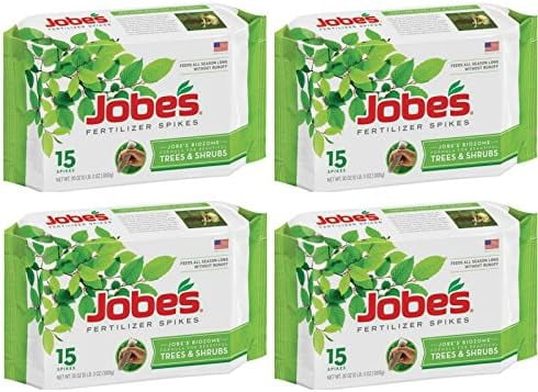 Jobe's Tree Fertilizer Spikes, 16-4-4 Time Release Fertilizer for All ...