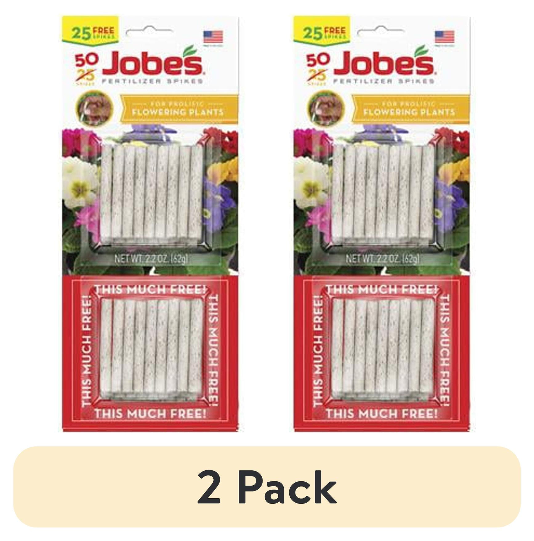 (2 pack) Jobe's 10-10-4 Flowering Plant Food Spikes (50-Pack) 05231T ...