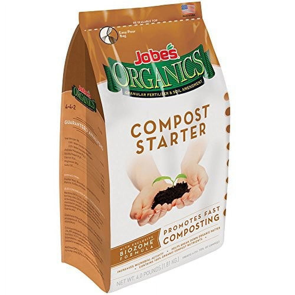 Jobes Organic Compost Starter 4 lb for Fast Composting and Gardening ...