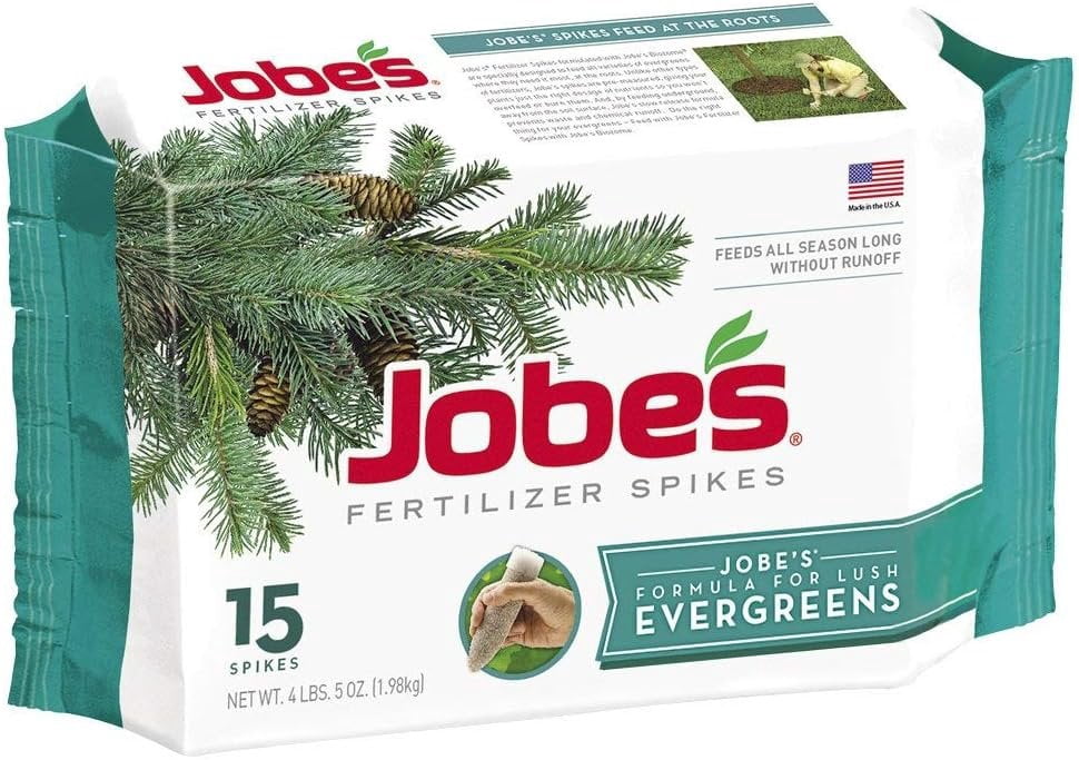Wetsel Evergreen Fertilizer Spikes - For Trees & Shrubs - 15 Pack ...
