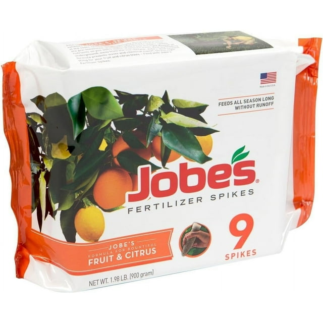 Jobes Fruit & Citrus Fertilizer Spikes 8-11-11Time Release Fertilizer ...