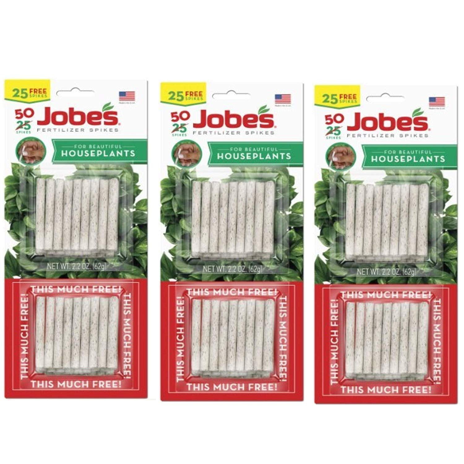 Jobes Indoor Houseplant Fertilizer Food Spikes 3 - Walmart.com