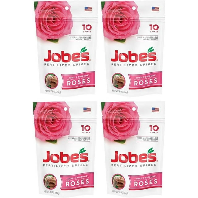 Jobes Rose Fertilizer Spikes 9-12-9, Time Release for All Flowering ...
