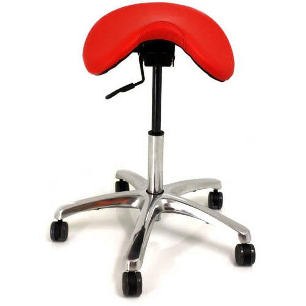 Jobri 14 x 17 in. BetterPosture Saddle Chair - Red - Walmart.com