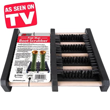 JobSite Boot Scrubber - The Original Shoe Scraper & Cleaner Brush ...
