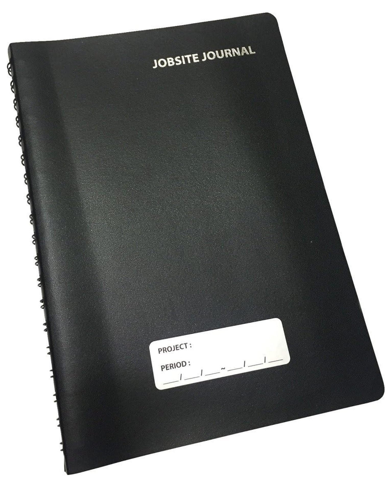 Jobsite Journal Record Project Construction Daily Log - Undated 6 month ...