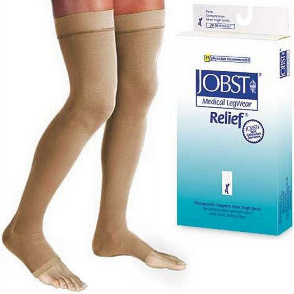 Jobst Relief 20-30 mmHg Thigh High Compression Stockings for Varicose ...
