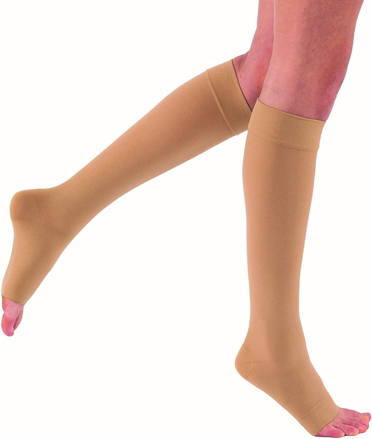 Jobst 114637 Relief 30-40 Knee High Open Toe Beige Compression ...