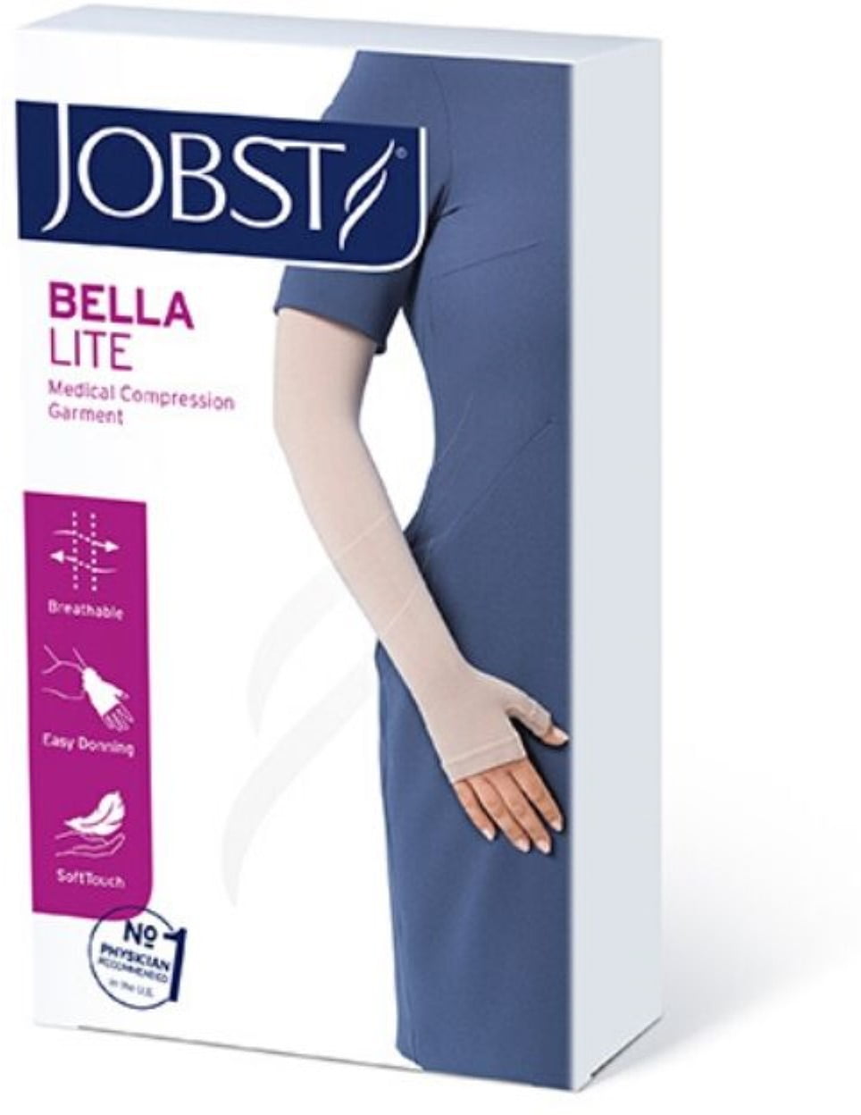 Jobst Bella-Lite 20-30 mmHg Lymphedema Compression Armsleeve Beige ...