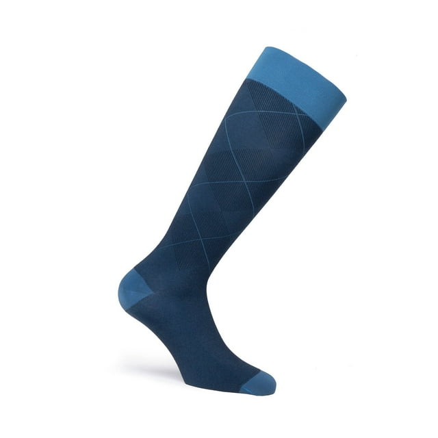 Jobst Casual Pattern Socks - 30-40 mmHg Petite Ocean Blue Medium ...