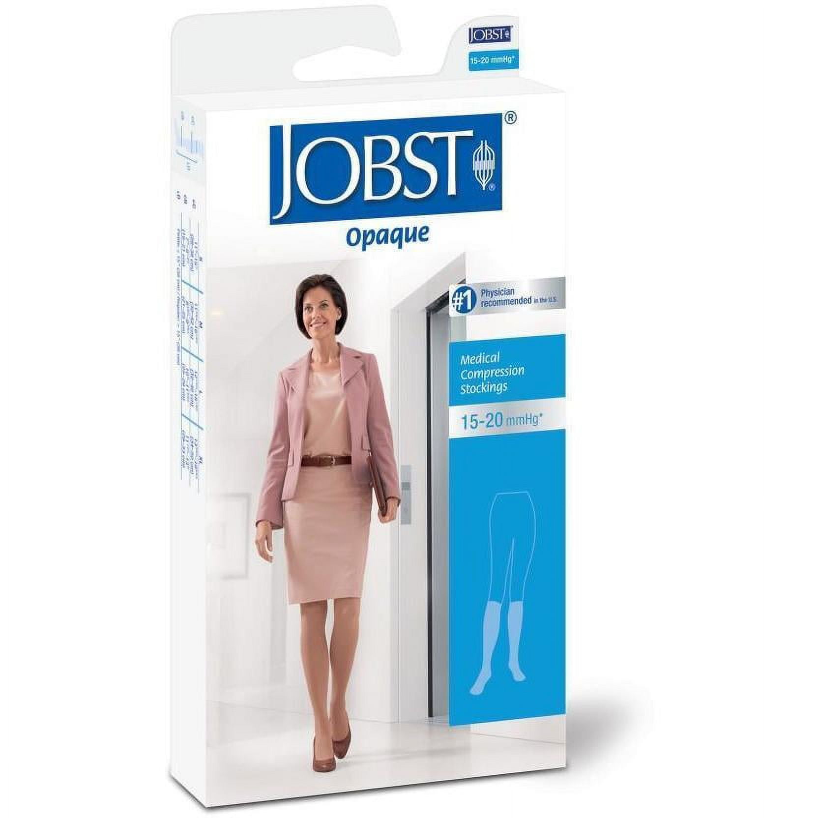 Jobst Opaque 15-20 Closed Toe Knee High Compression Stockings Natural ...