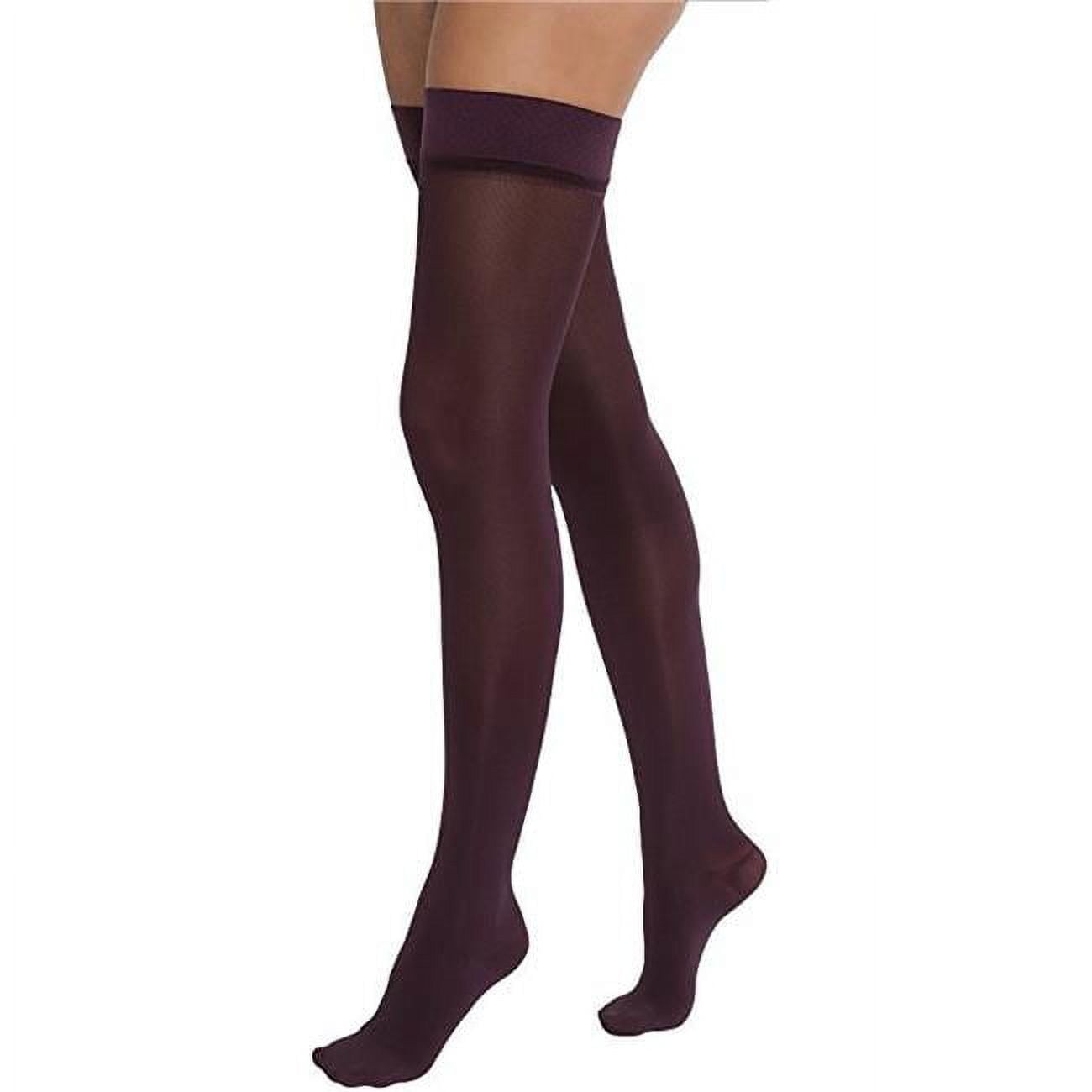 Jobst Opaque 15-20 mmHg Closed Toe Thigh High Compression Stockings w ...
