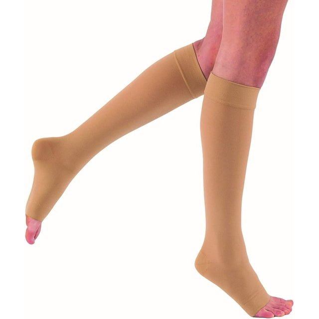 Jobst 114637 Relief 30-40 Knee High Open Toe Beige Compression ...