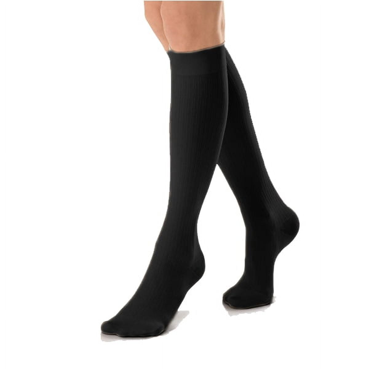 Jobst soSoft Knee High 15-20 mmHg LG (Ribbed) Black - Walmart.com