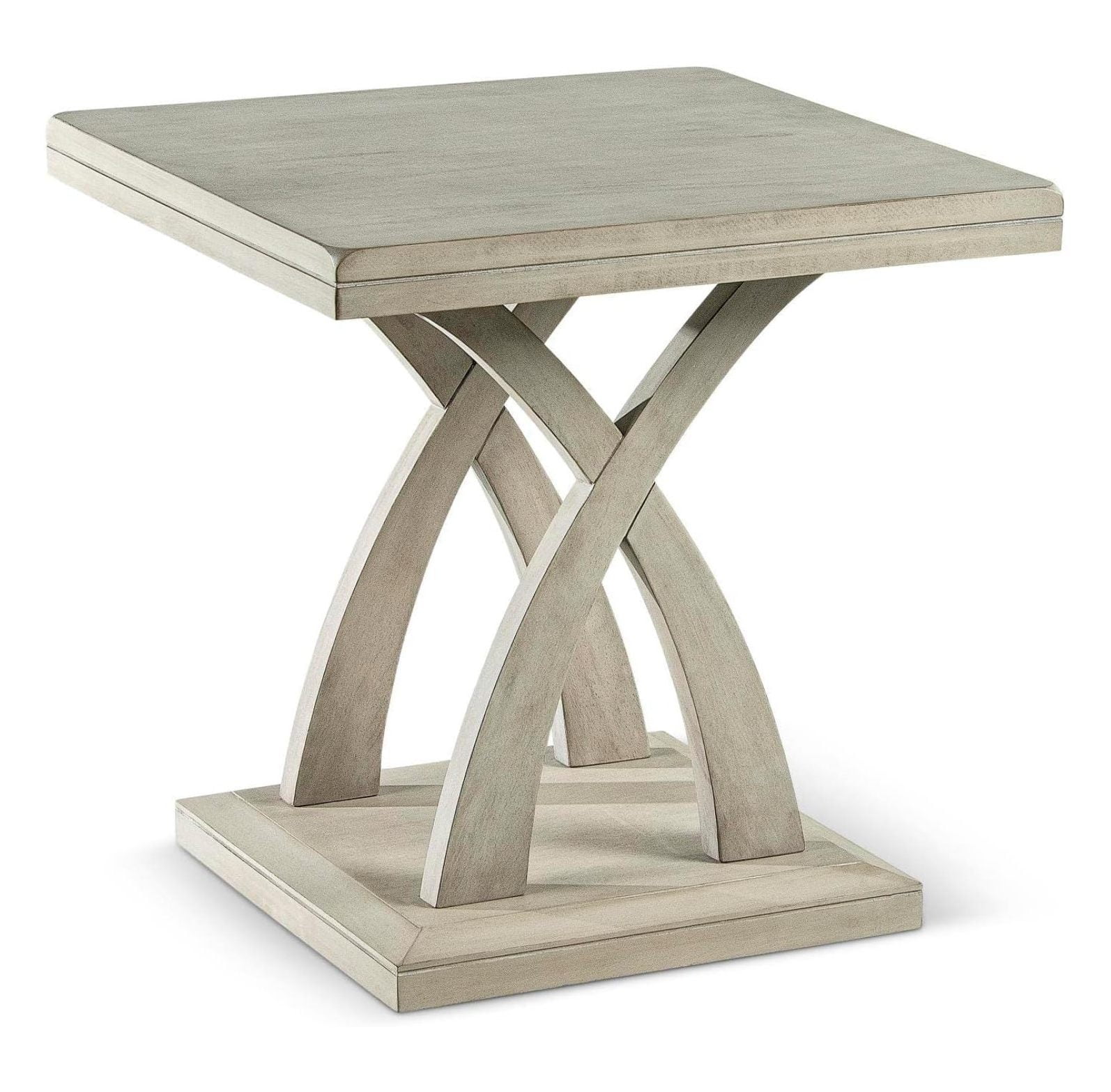 Jocelyn Decorative Base and Double Edge Top, Constructed from Hardwood ...