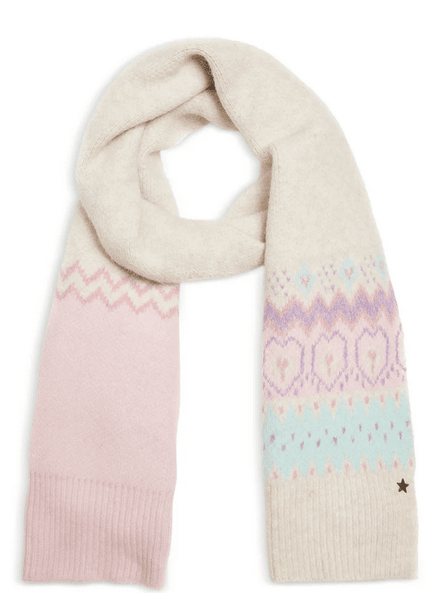 Jocelyn Fair Isle Knit Scarf - Walmart.com