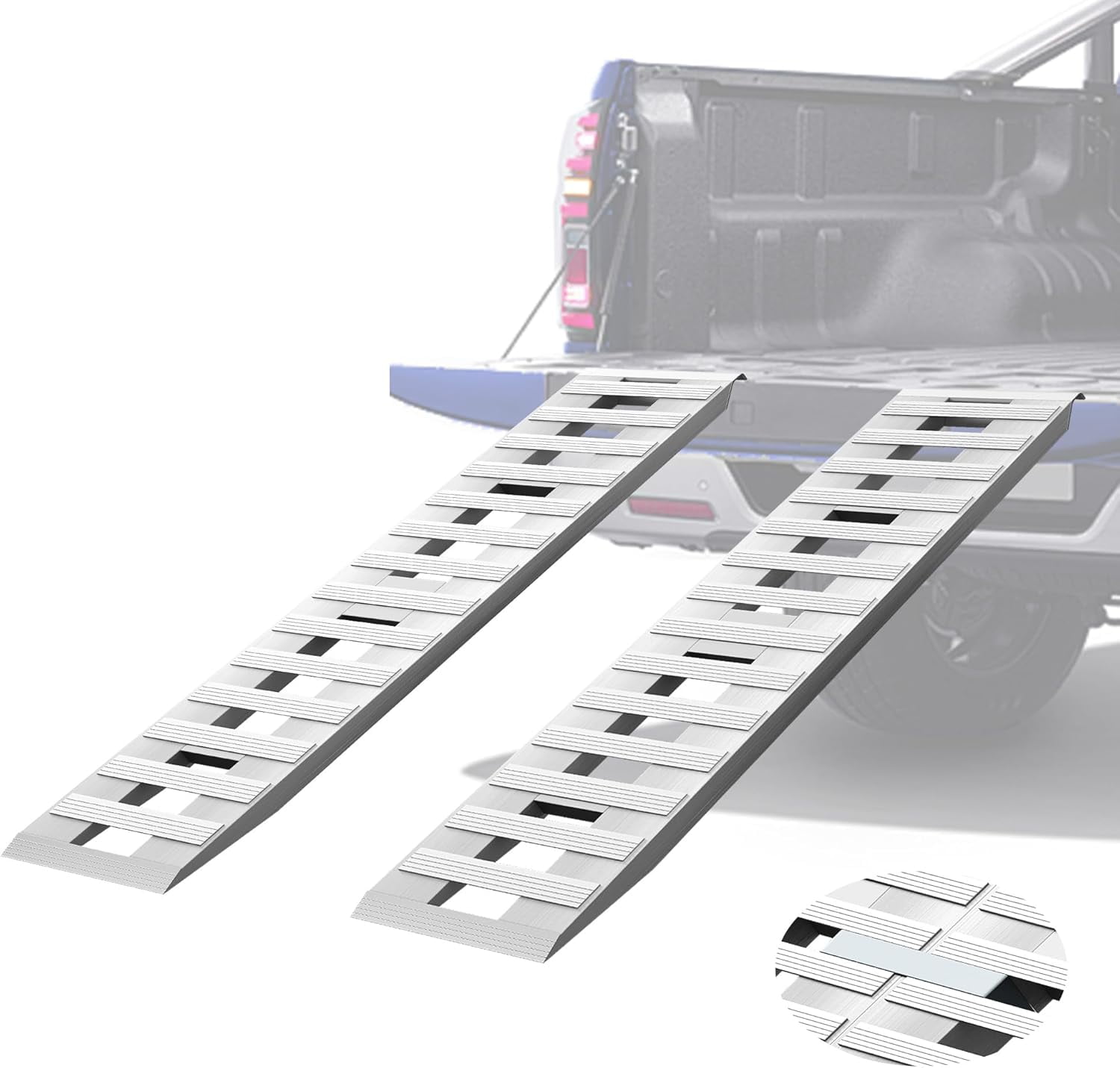 Jocisland 59.4" x 12" Aluminum Trailer Ramps, 6000LBS Capacity Loading ...
