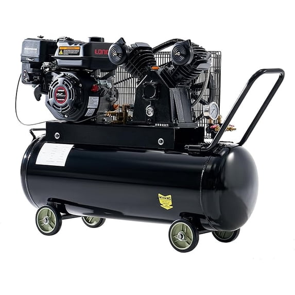 Jocisland 6.5HP Gas Powered Air Compressor, 20 Gallon Horizontal Tank ...