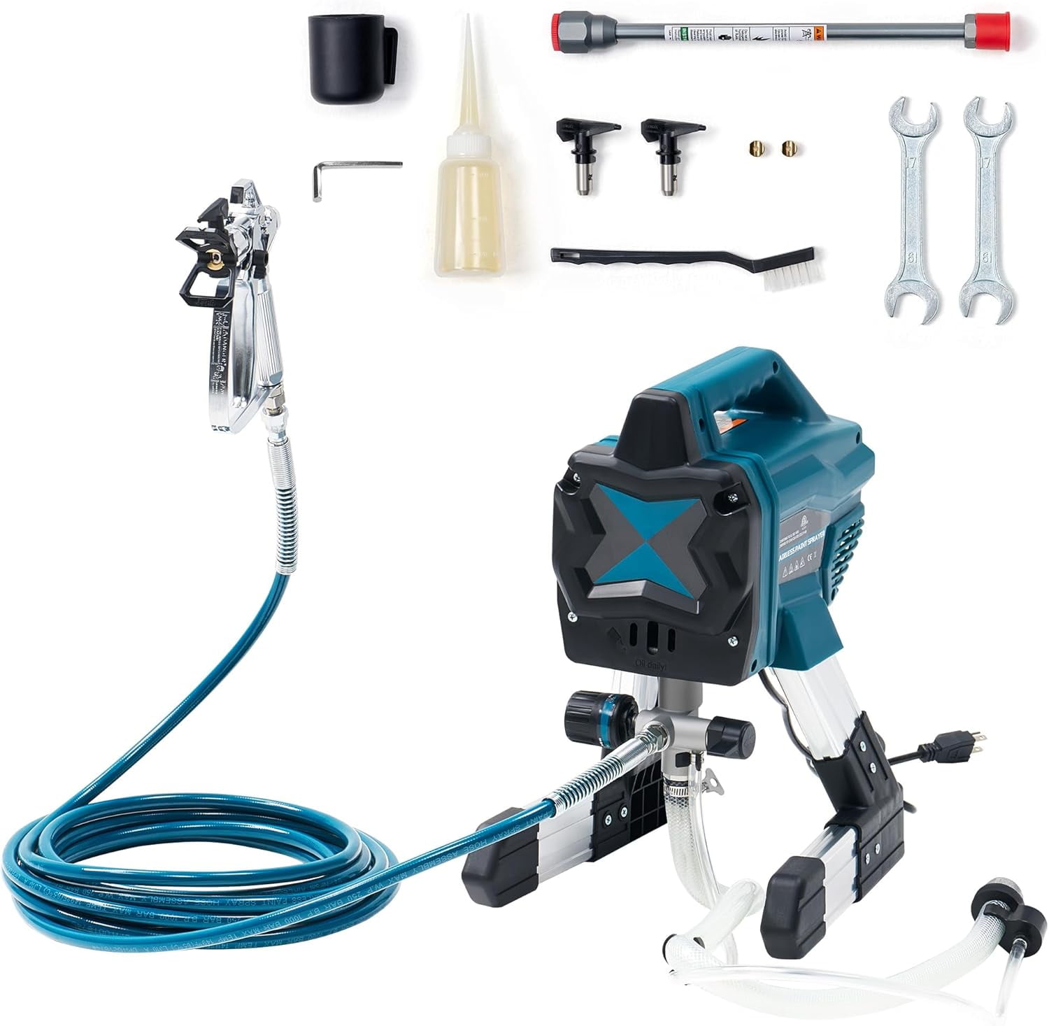 Jocisland High Pressure Airless Paint Sprayer，650W, 2900 PSI Stand ...
