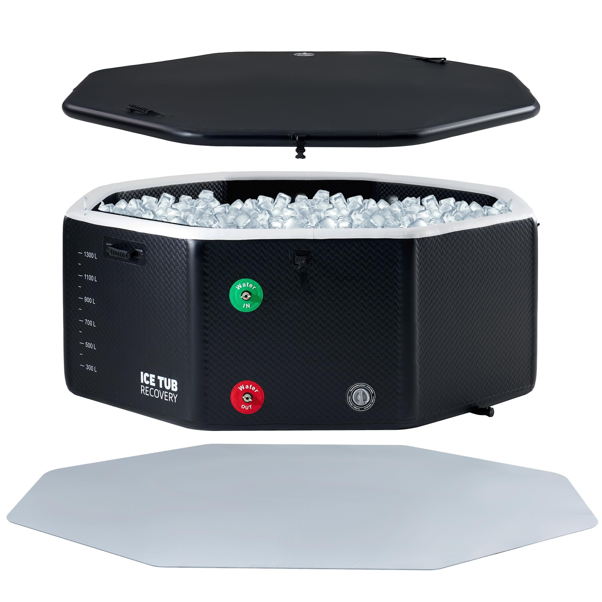 Jocisland Inflatable Cold Plunge Tub for Athletes, Ice Bath Tub with ...