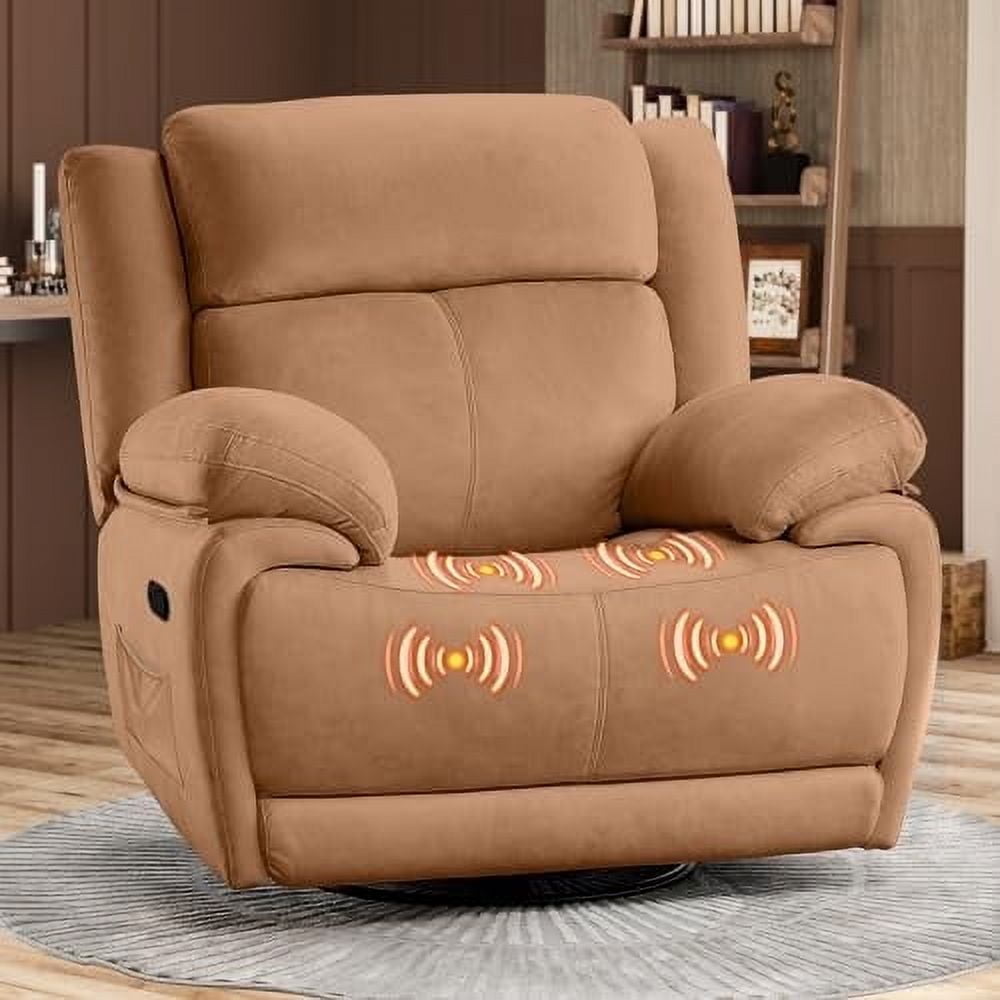 Jocisland Oversized Adult Recliner Chair,Swivel Rocking Massage ...