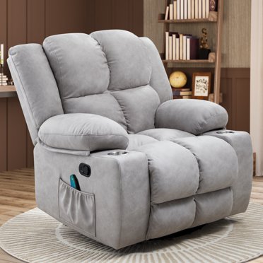 Rocking Massage Recliner Chair with Remote Control, SEGMART PU Leather ...