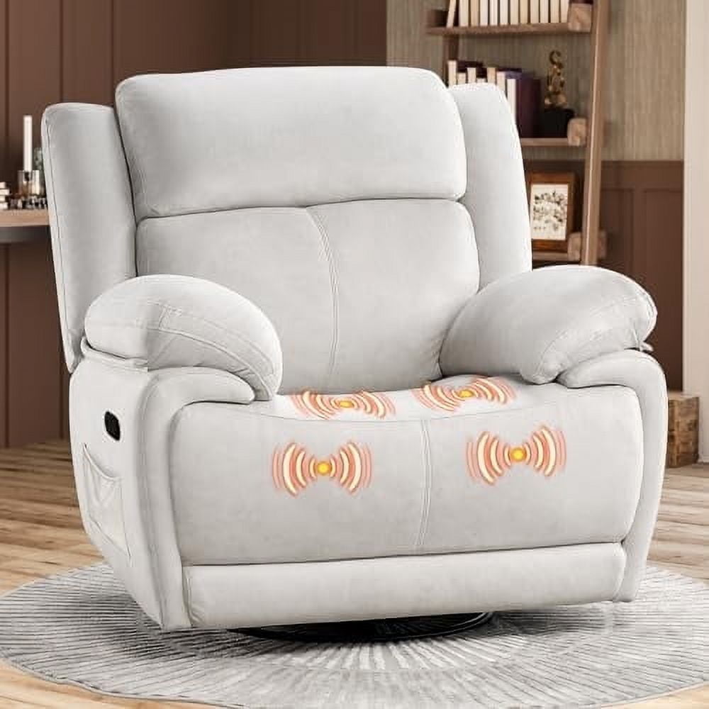 MERLUXY Oversized Swivel Rocker Recliner Chair, Lazy Boy Rocking ...