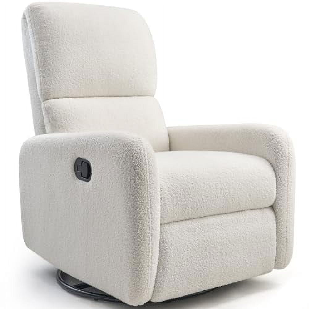 Jocisland Recliner Chair Swivel Rocking Chair, Nursery Glider with High ...