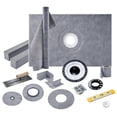 Jocisland Shower Curb Kit, Full Shower Installation Set with 38" x 60 ...