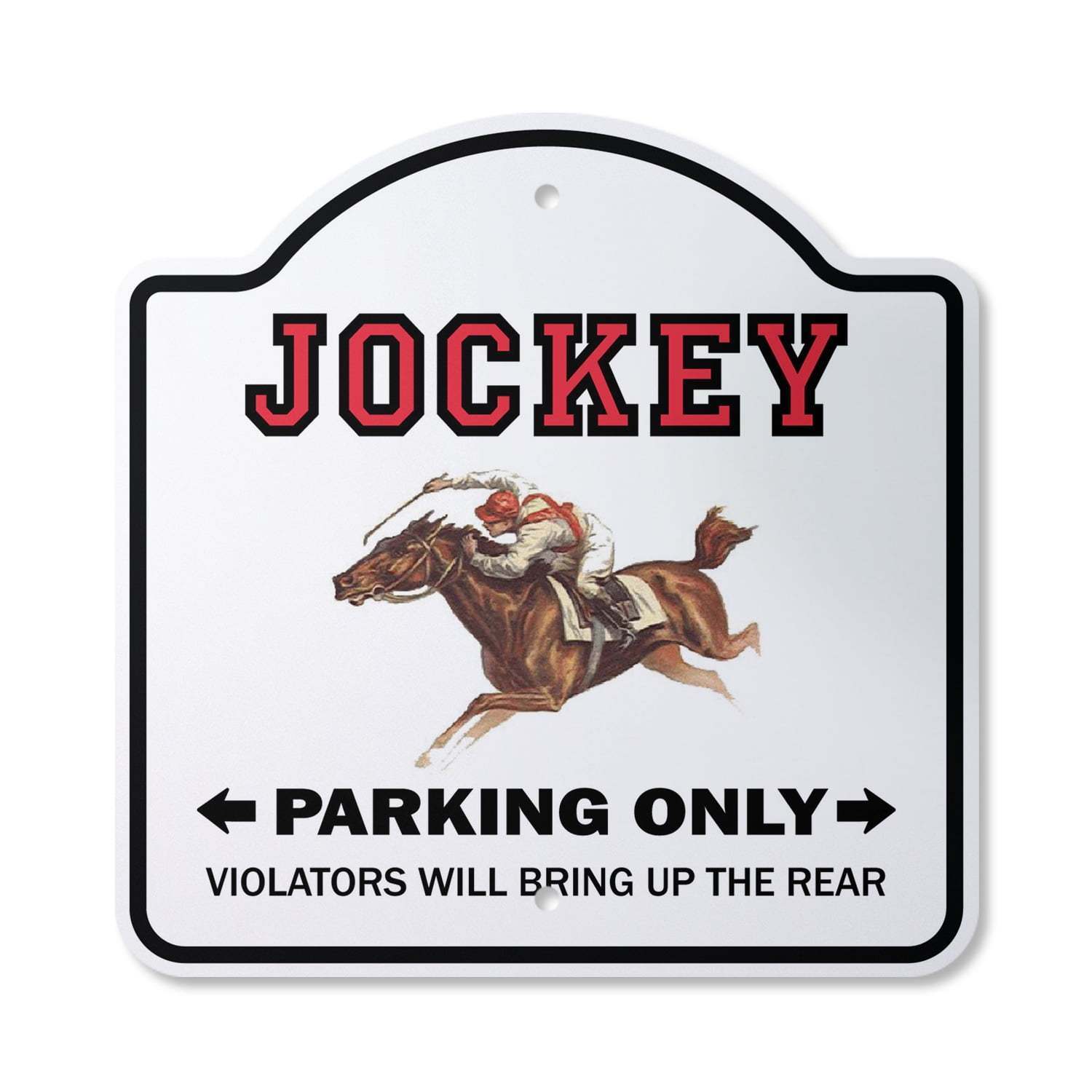 Jockey 10” x 10” Sign | Indoor/Outdoor Plastic | SignMission Designer ...