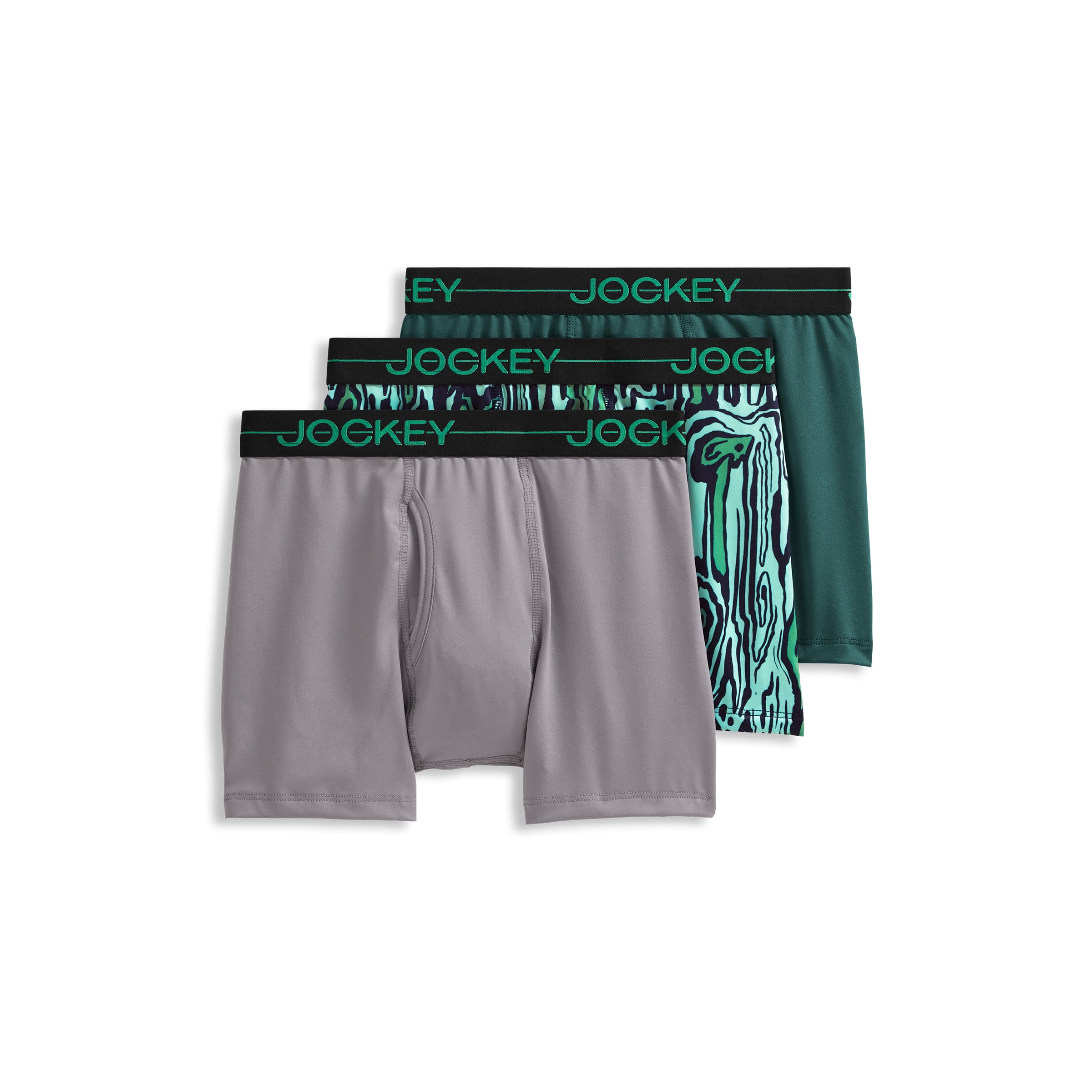 Jockey Boys' Microfiber Stretch Boxer Brief - 3 Pack - Walmart.com