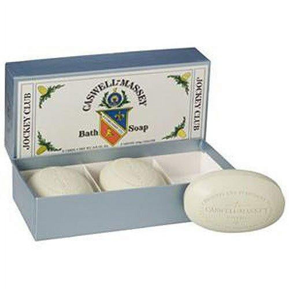 Jockey Club Bath Soap Box of Three by Caswell-Massey (5.8ozea Bar ...