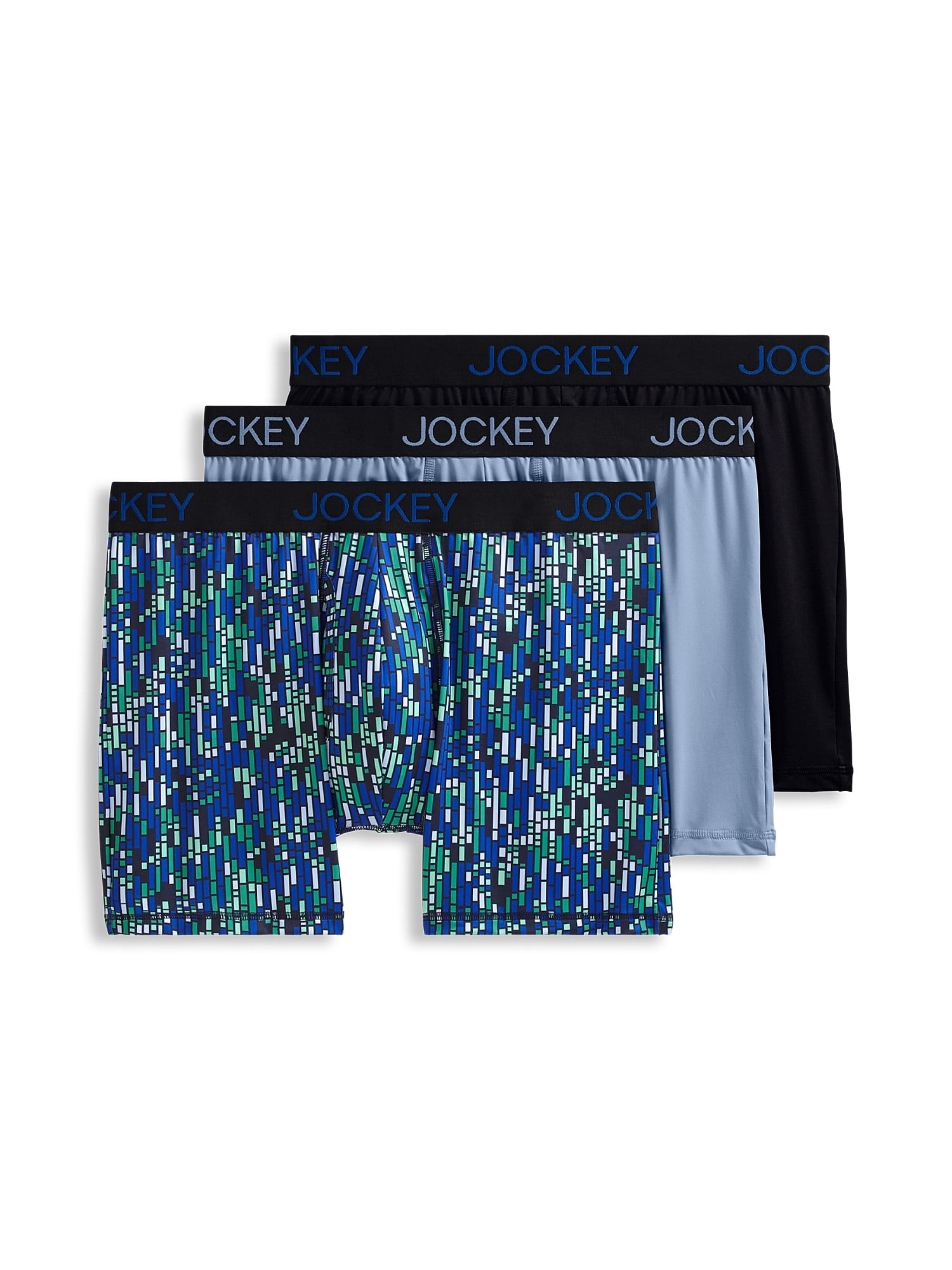 Jockey Generation Men's Microfiber Stretch Long Leg Boxer Briefs 3pk ...