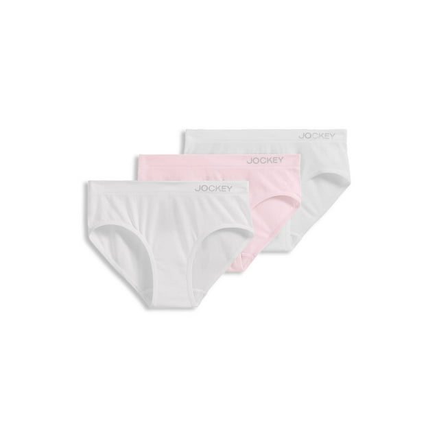 Jockey Girls' Seamfree Microfiber Hipster - 3 Pack - Walmart.com