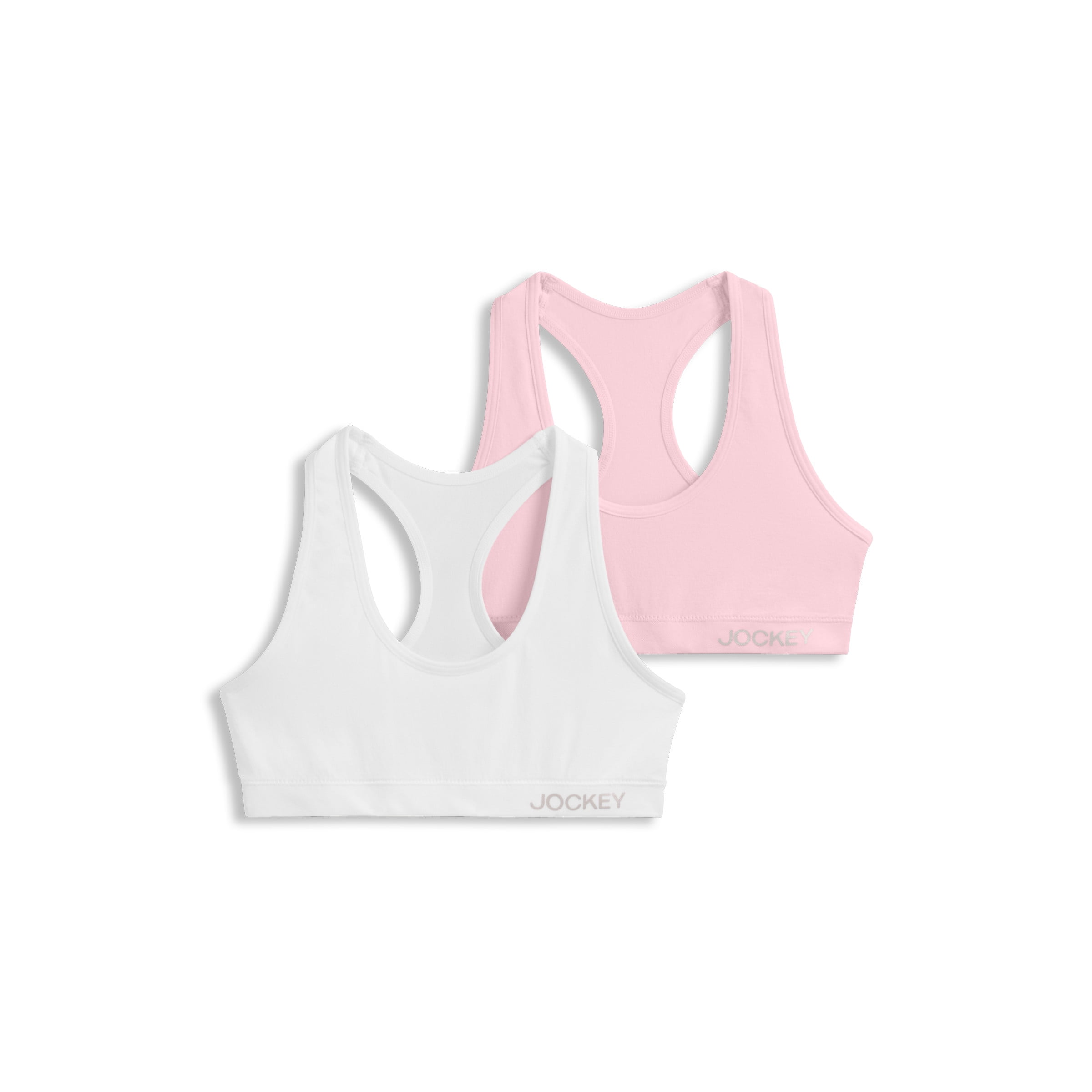 Jockey Girls' Seamfree Microfiber Racerback Bralette, 2 Pack ...