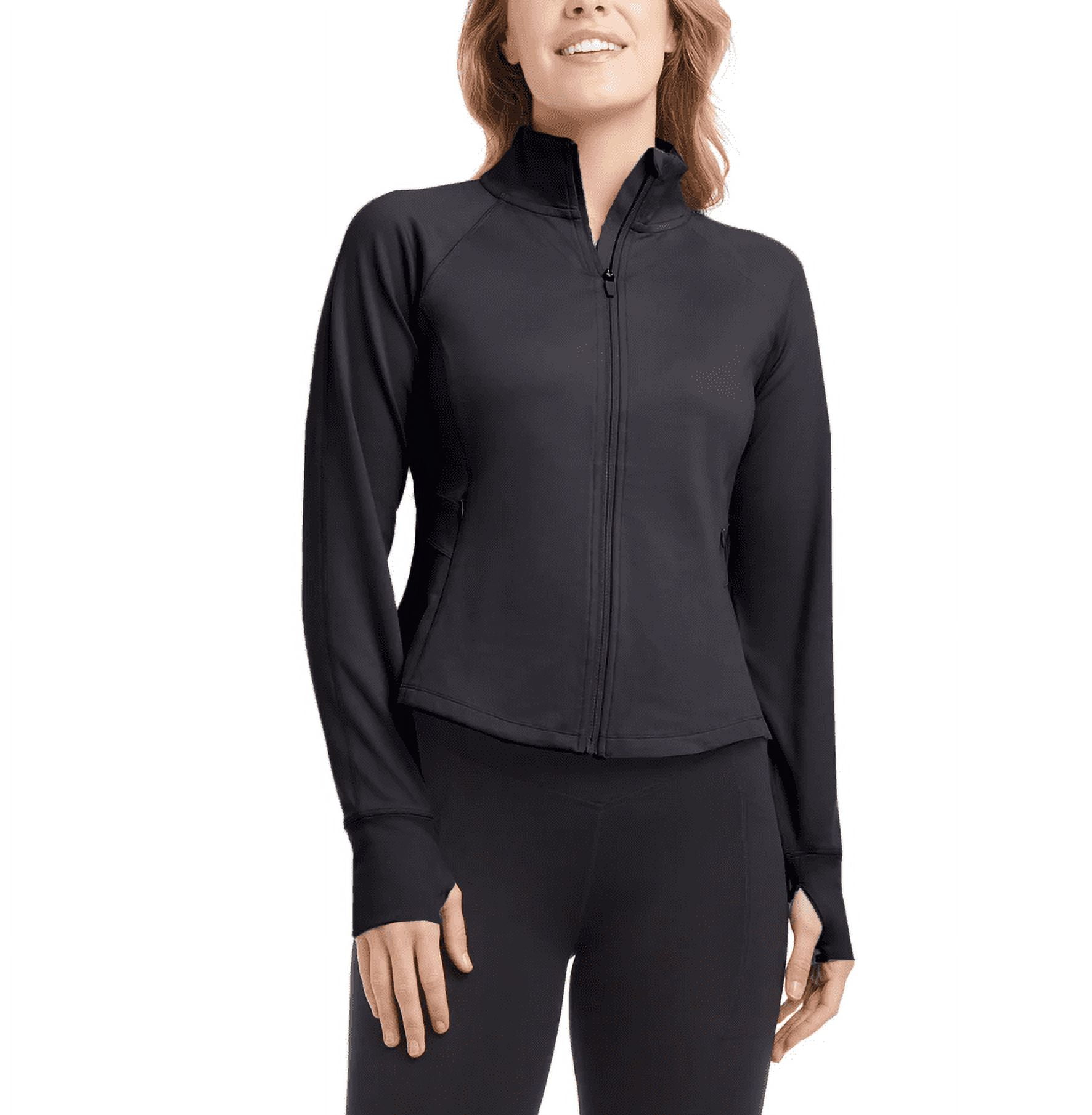 Jockey Ladies' Yoga Jacket, Black, Medium - Walmart.com