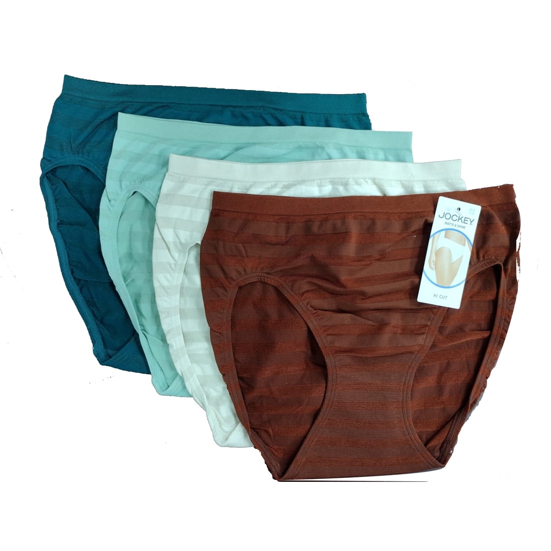 Customer reviews for Jockey Matte & Shine Seamfree Hi Cut 4 PK, Multi ...