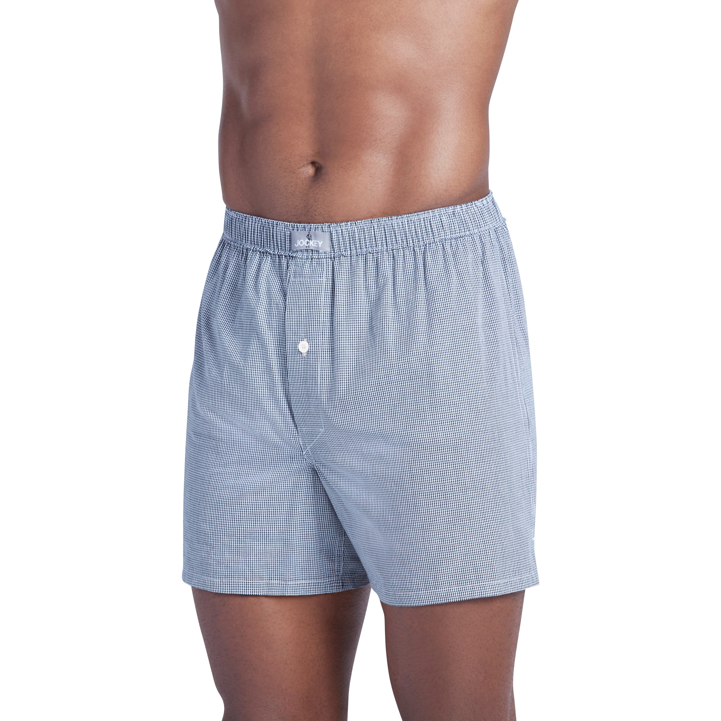 Jockey Men's 100% Cotton Woven 5" Boxer - Walmart.com