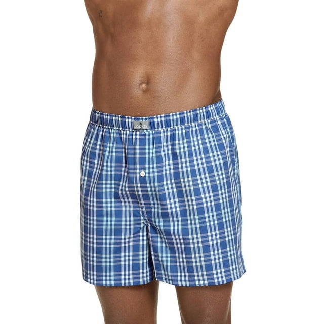 Jockey Men's 100% Cotton Woven 5" Boxer - Walmart.com
