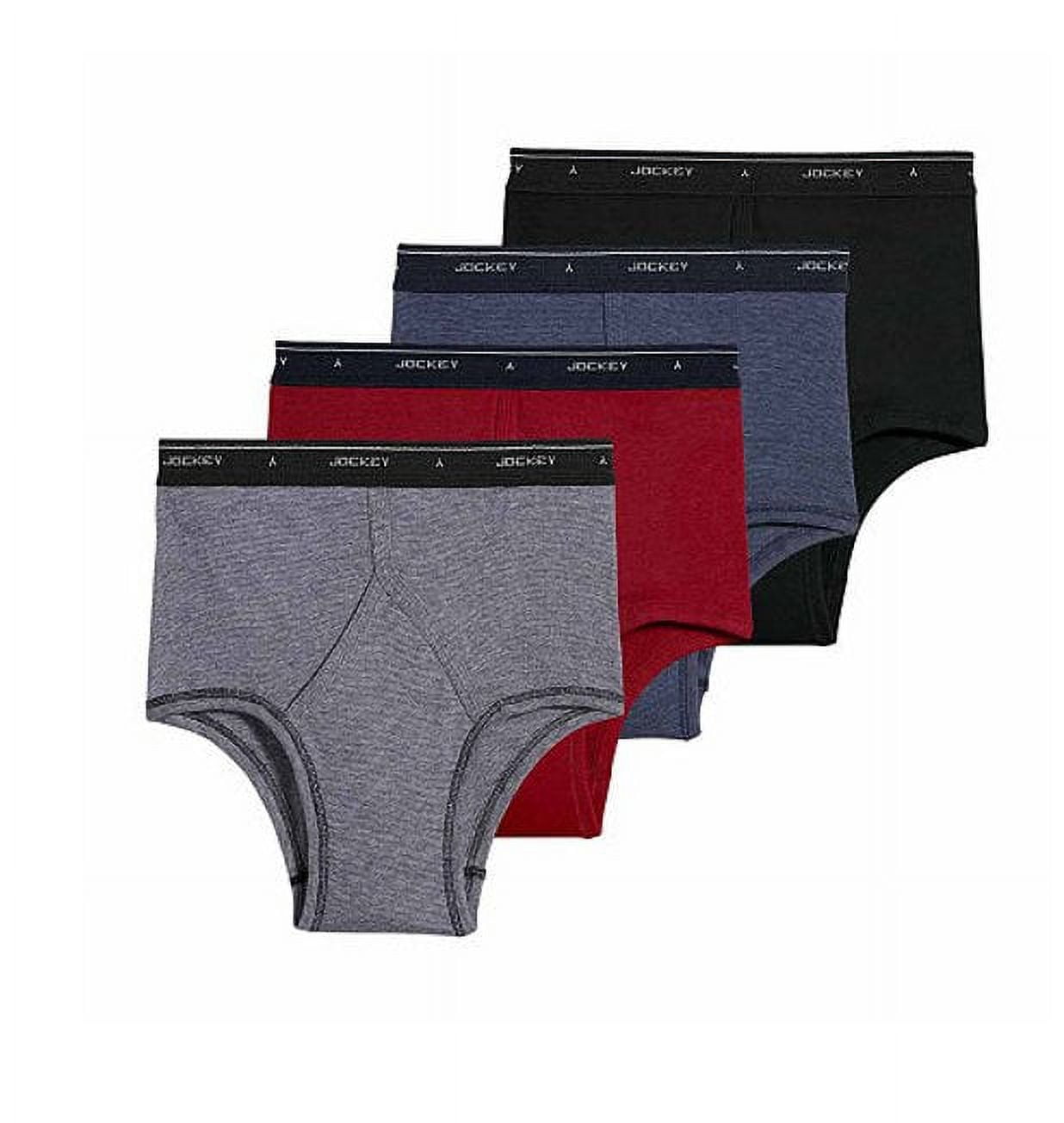 Men's Jockey® 4-pack Classic Knit Full-Rise Briefs Color: Assorted Size ...