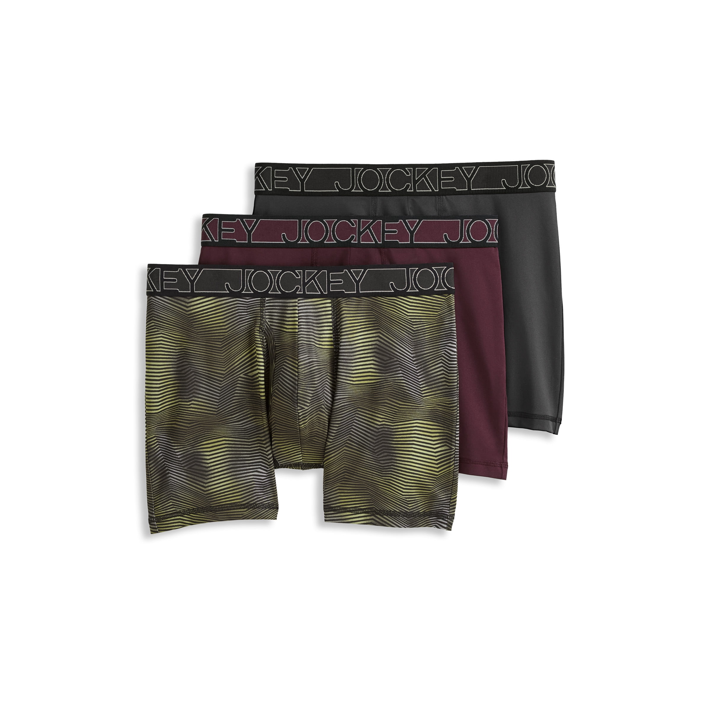 Jockey Men's Active Microfiber 5" Boxer Brief - 3 Pack - Walmart.com