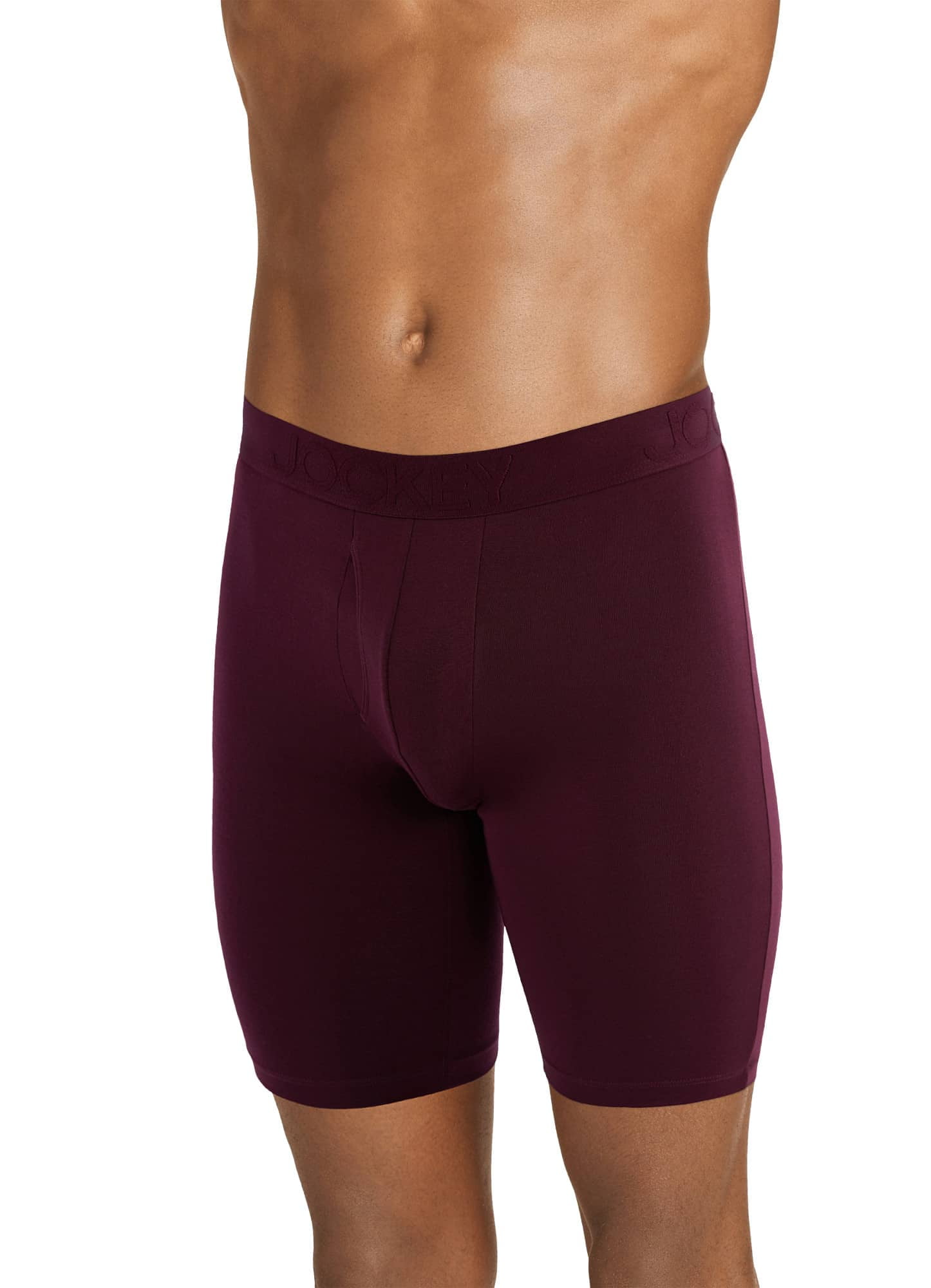 Jockey Men's Active Ultra Soft Modal 9" Long Leg Boxer Brief - 3 Pack - Walmart.com