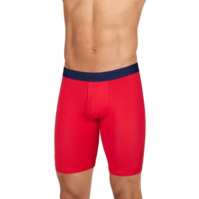Jockey StayNew Men's Active Ultra Soft Modal Long Leg Briefs Underwear ...