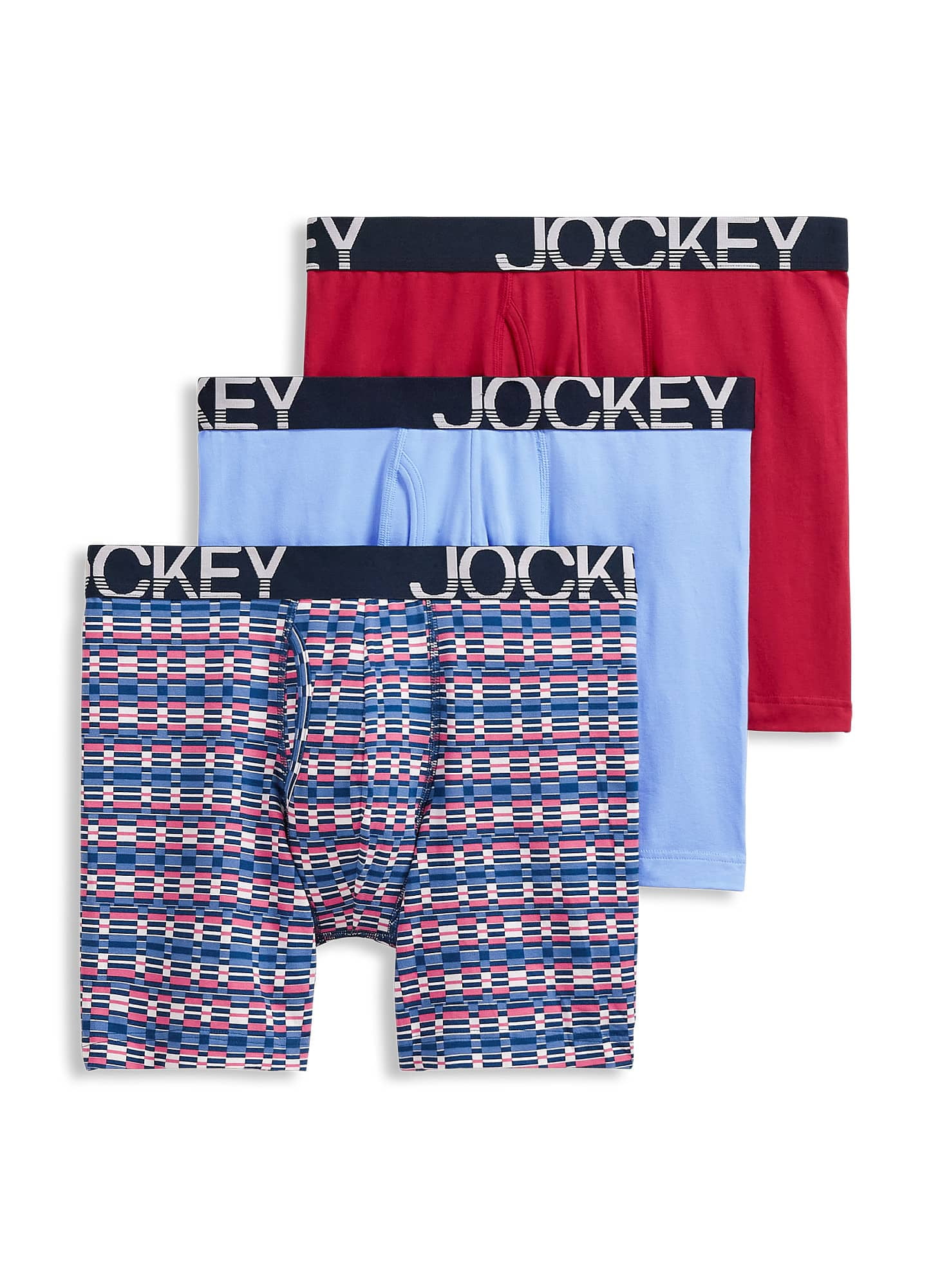 Jockey Men's ActiveStretch 7" Long Leg Boxer Brief - 3 Pack - Walmart.com