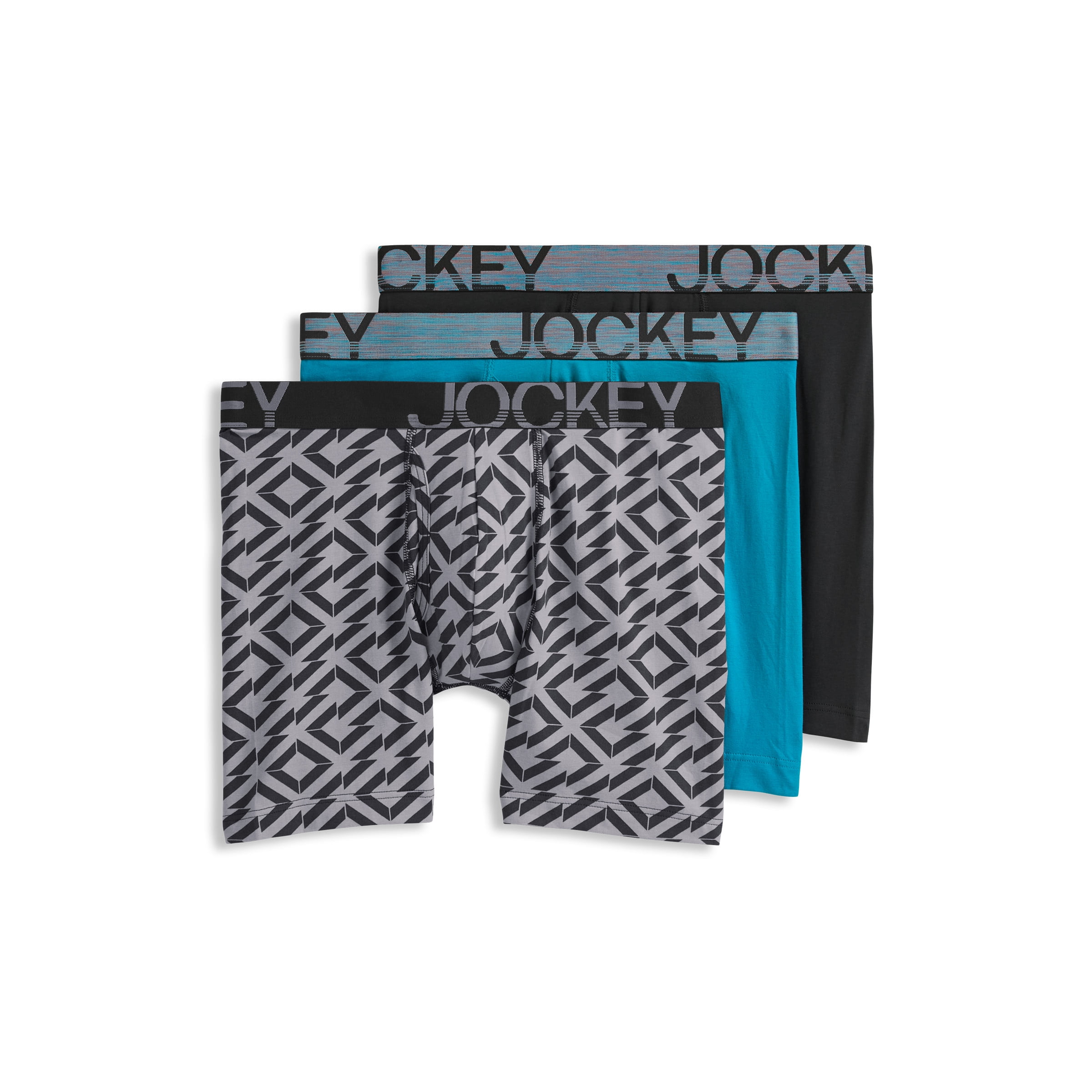 Jockey Men's ActiveStretch 7" Long Leg Boxer Brief - 3 Pack - Walmart.com