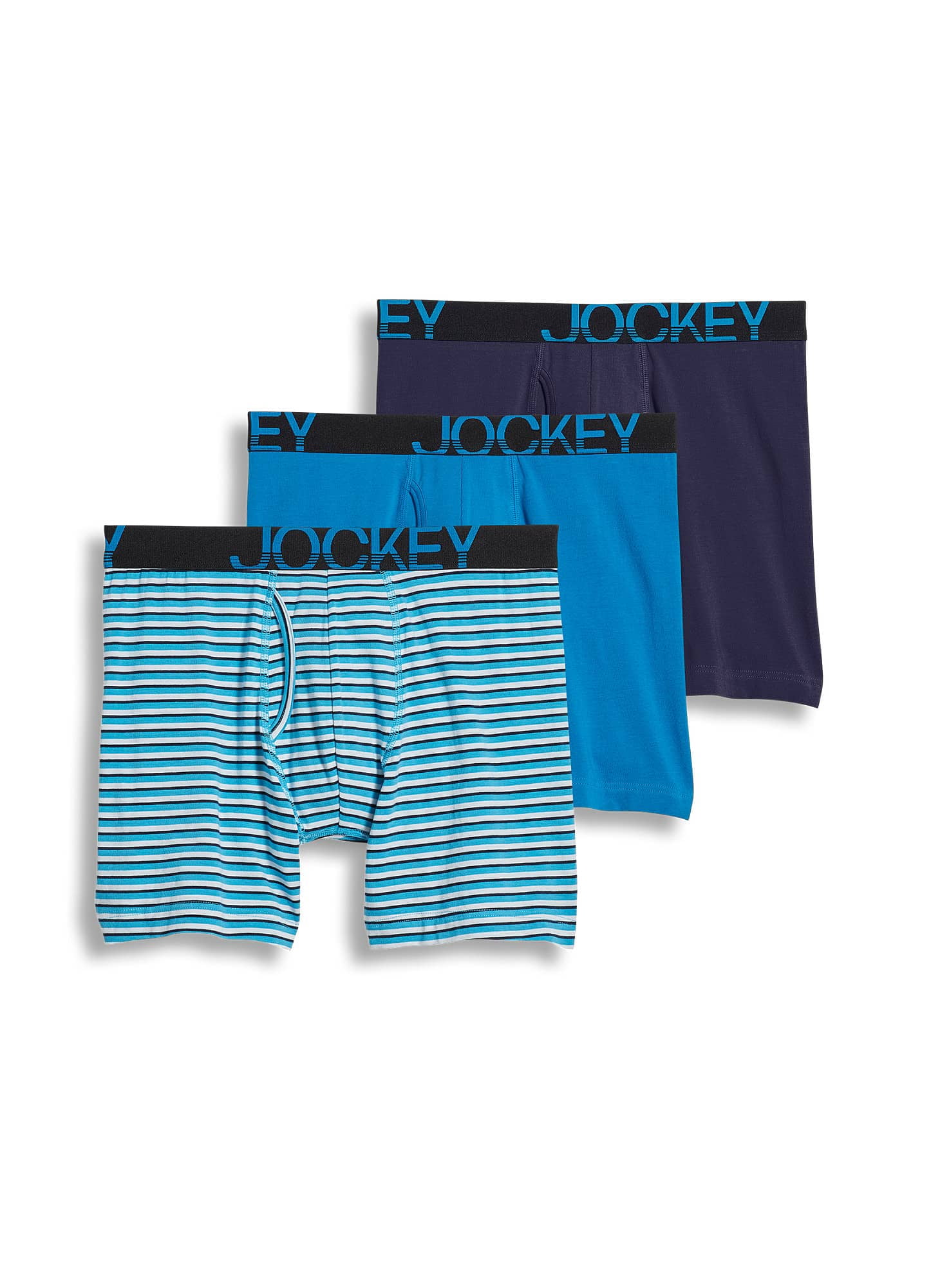 Jockey Men's ActiveStretch 7" Long Leg Boxer Brief - 3 Pack - Walmart.com