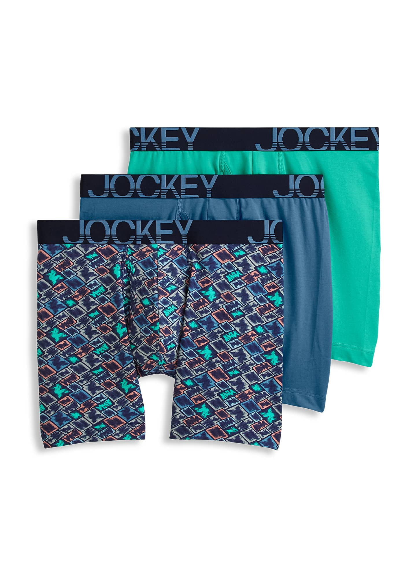 Jockey Men's ActiveStretch 7" Long Leg Boxer Brief - 3 Pack - Walmart.com