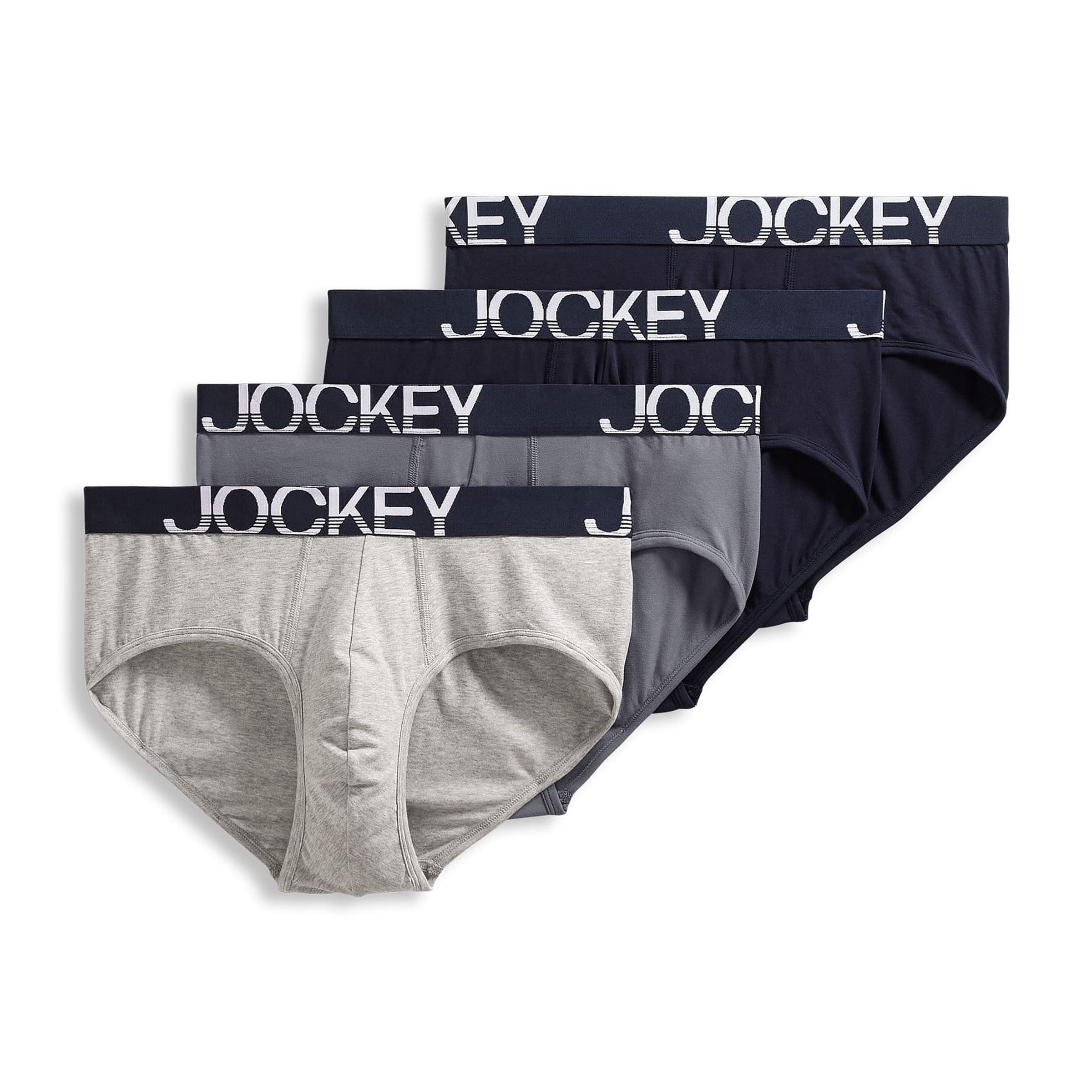 Jockey, Men's ActiveStretch Brief, 4 Pack, Low Rise Cotton - Walmart.com